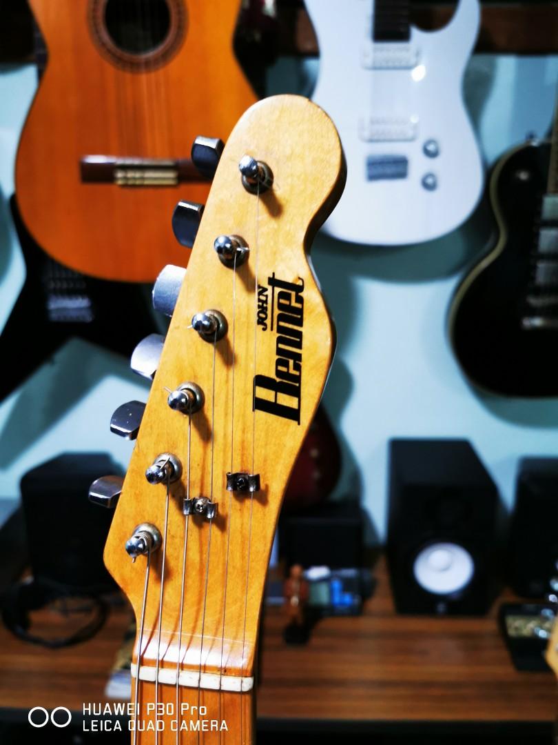 vintage john benneth telecaster electric guitar, Hobbies & Toys, Music ...