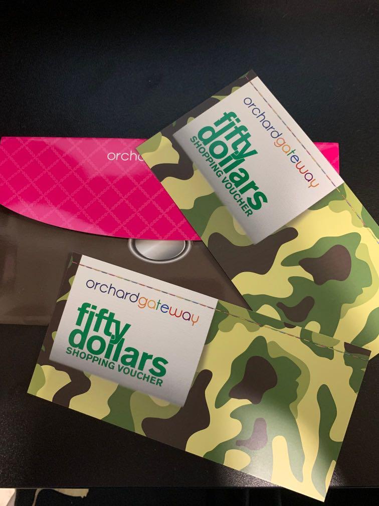 $100 Orchard gateway voucher, Tickets & Vouchers, Vouchers on Carousell