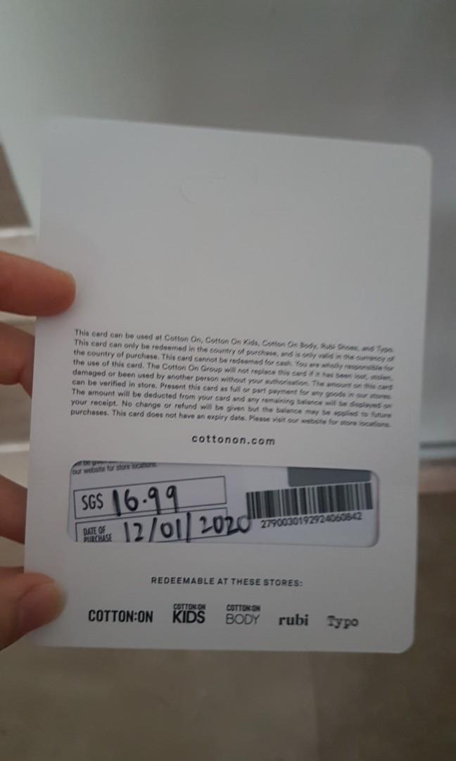 $16.99 Typo gift card, Hobbies & Toys, Stationery & Craft, Stationery ...