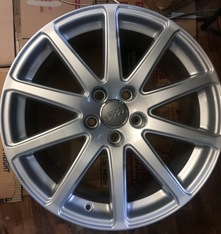 4x Audi S-Line 18" Genuine OEM alloy wheels made in Italy, Car Parts ...