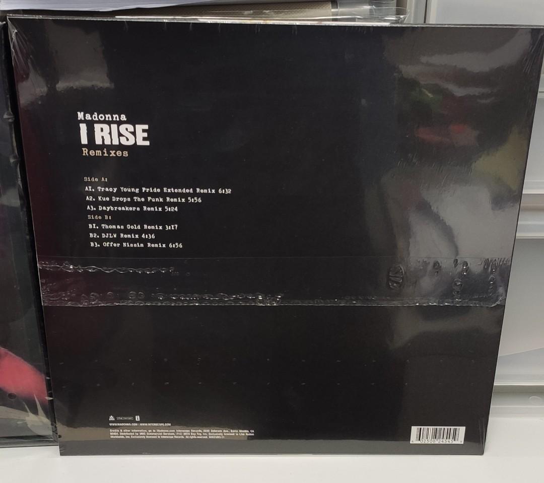 全新 《麥當娜 Madonna I RISE REMIXES》Vinyl 黑膠唱片, 興趣及遊戲, 收藏品及紀念品, 明星周邊 - Carousell