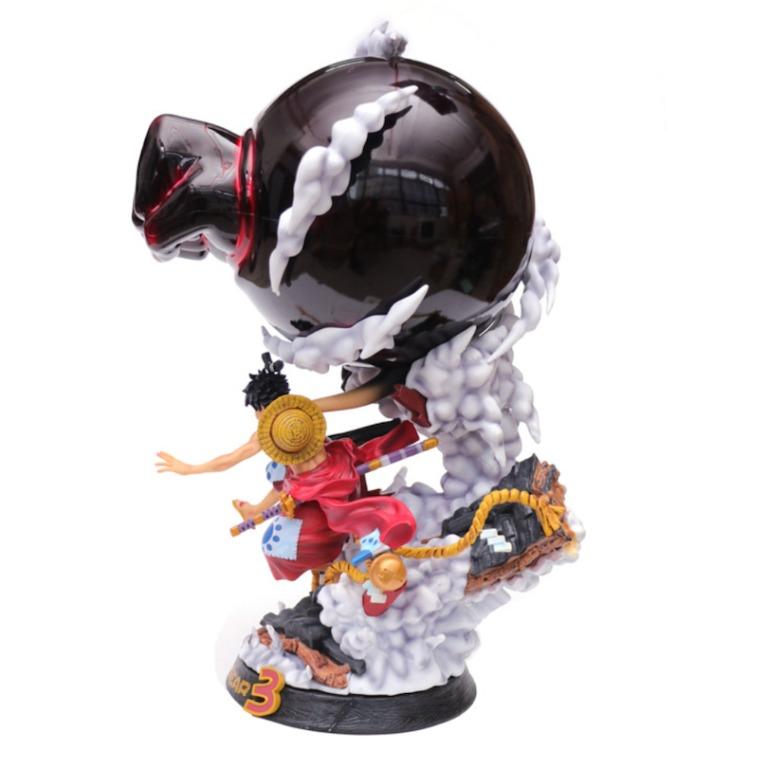 Anime One Piece Luffy Gear Third 3 The Bound Man GK Statue Kimono Luffy ...