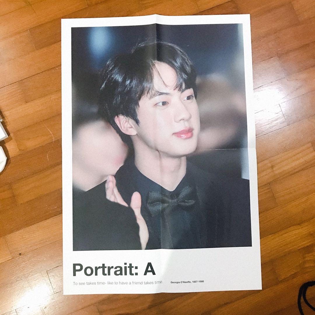 PRICE LOWERED bts jin fansite photobook set portrait a by improvingjin ...