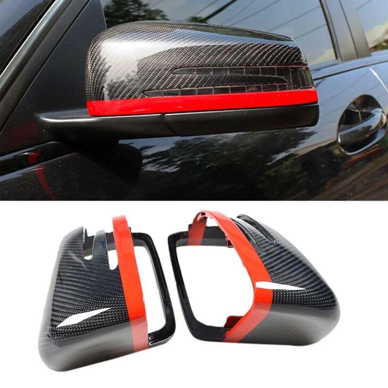 Carbon Fiber Side Mirror Cover for Mercedes-Benz W176 B W246 W204 W212 ...