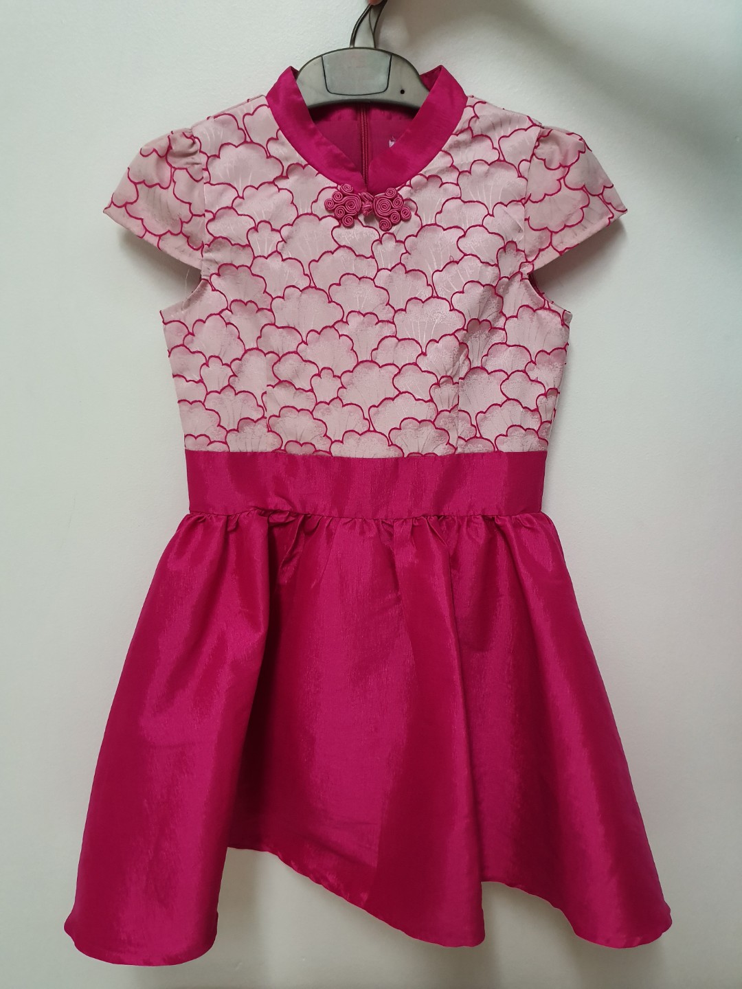 CNY Pink Dress, Babies & Kids, Babies & Kids Fashion on Carousell