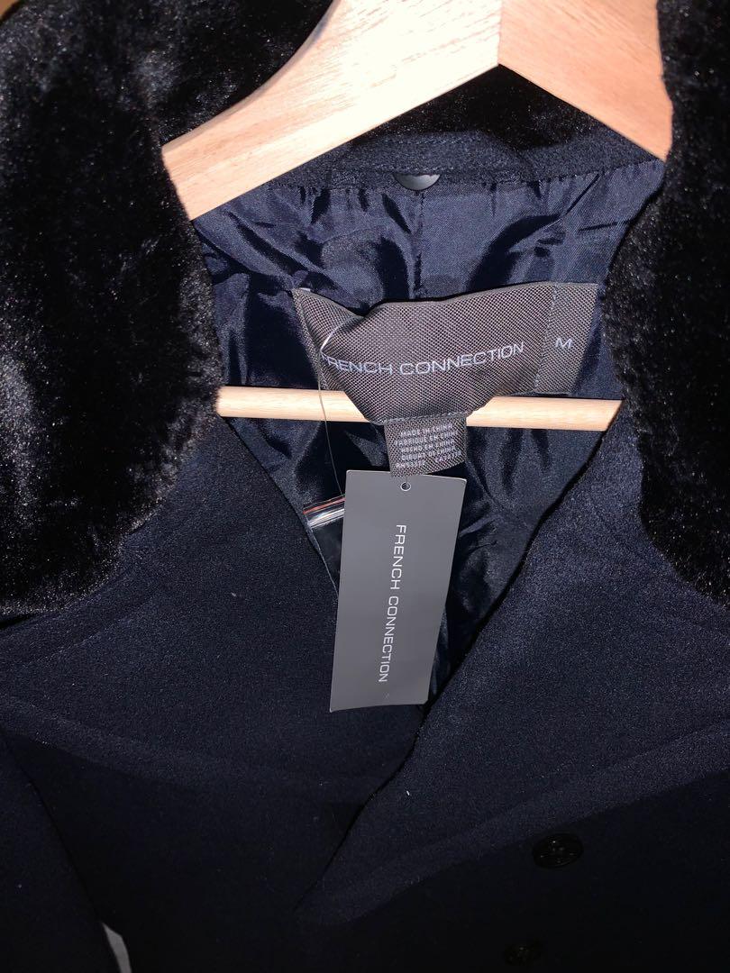 Coat - double breasted pea coat French Connection, Men's Fashion, Coats ...