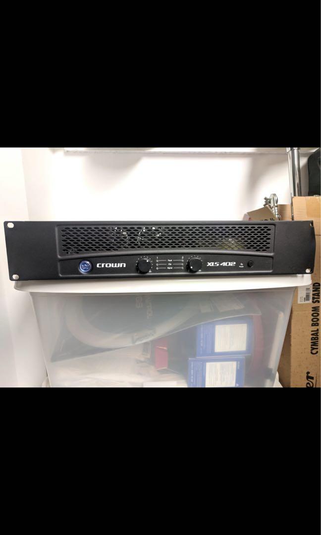 Crown XLS 402 Power Amplifier, 音響器材, 可攜式音響設備 - Carousell