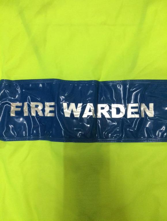 Fire Warden Security Reflective Fluorescent Vest, Costume Cosplay ...