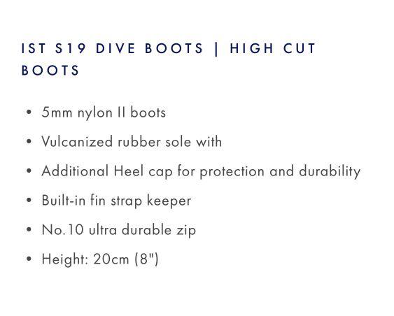 IST Proline Dive Boots 5mm, Sports Equipment, Sports & Games, Water ...