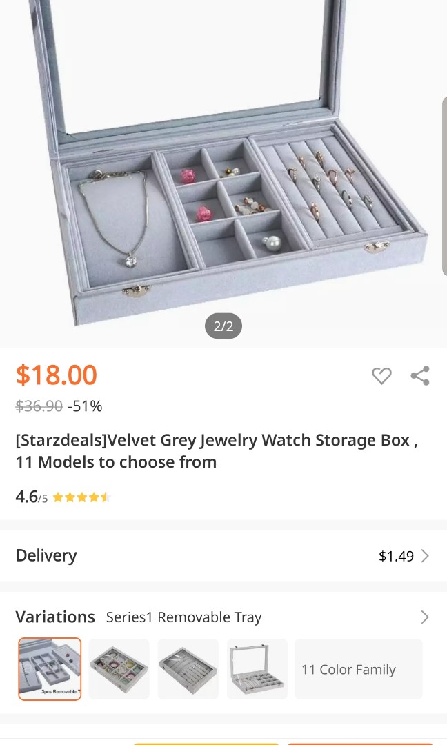 Jewellery Organizer, Women's Fashion, Jewelry & Organisers, Accessory ...