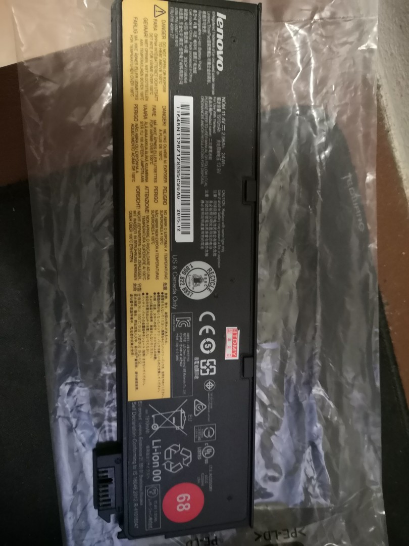 Lenovo Thinkpad Cell External Battery Computers Tech Parts Accessories Computer Parts