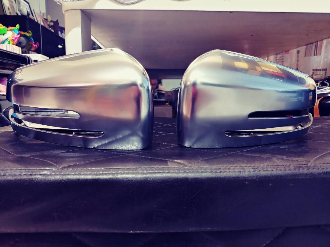 Mercedes Matte Chrome side mirror casing, Car Accessories, Accessories ...