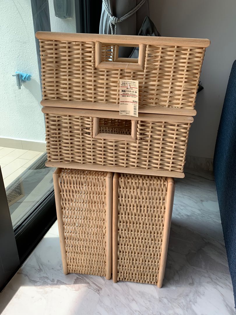 Muji Storage Basket, Furniture & Home Living, Home Improvement ...