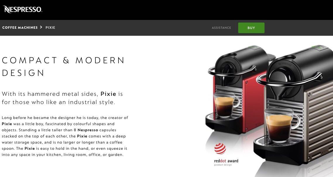 NESPRESSO Pixie Electric Blue Espresso Coffee Machine, Home Appliances ...