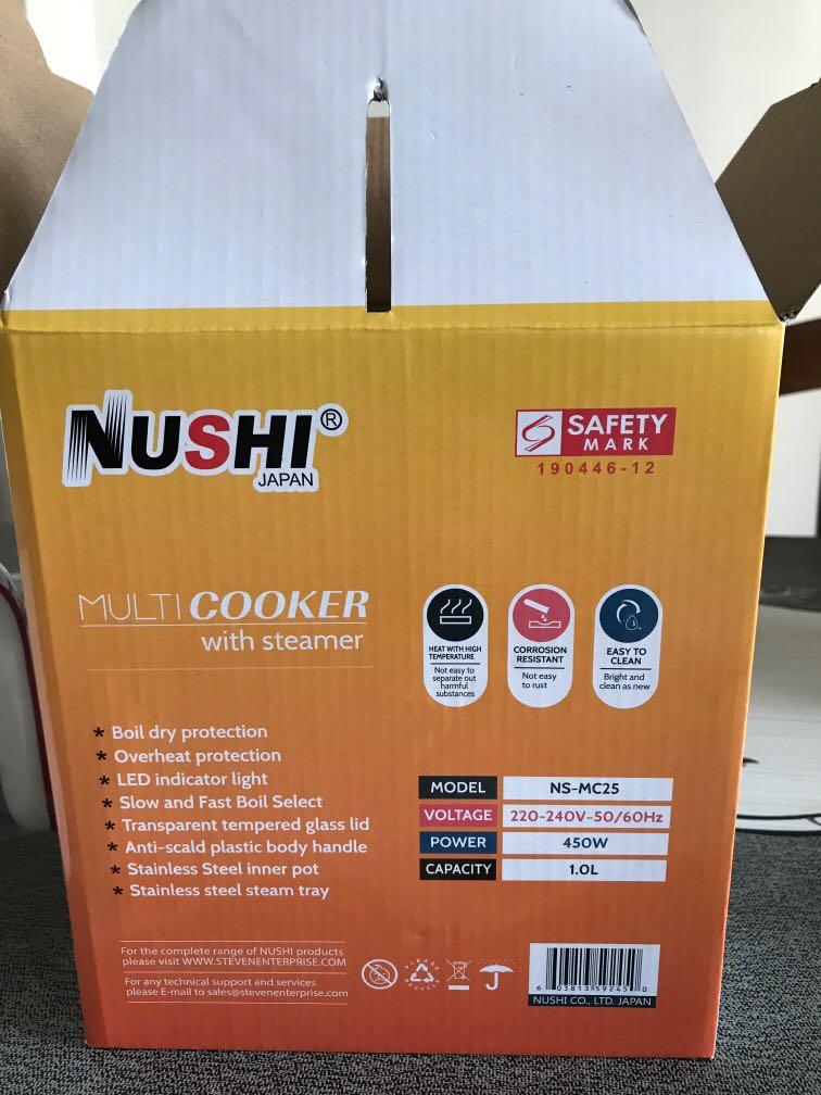 Nushi multicooker with Steamer, TV & Home Appliances, Kitchen ...