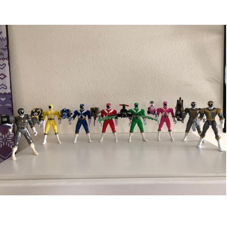 Power Rangers lightspeed Rescue action figures with 5 extra vinyl ...