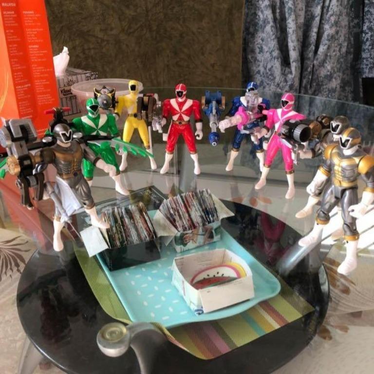 Power Rangers lightspeed Rescue action figures with 5 extra vinyl ...