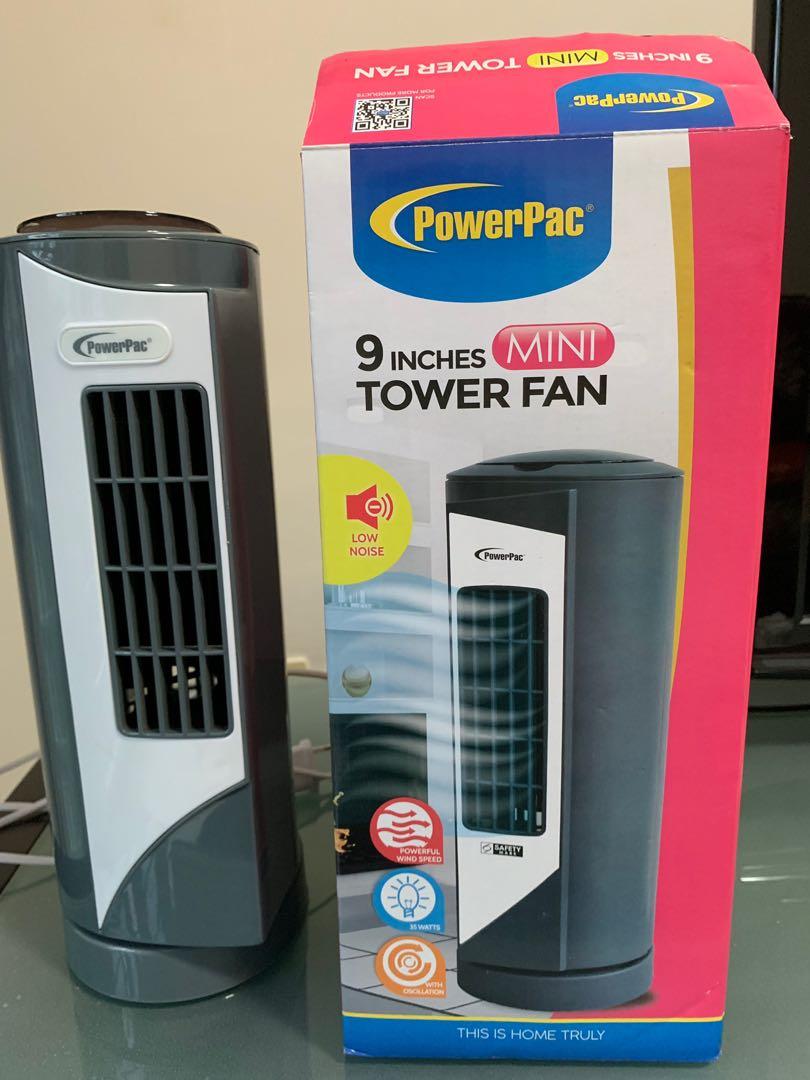 Powerpac 9 inch mini fans, Furniture & Home Living, Lighting & Fans ...