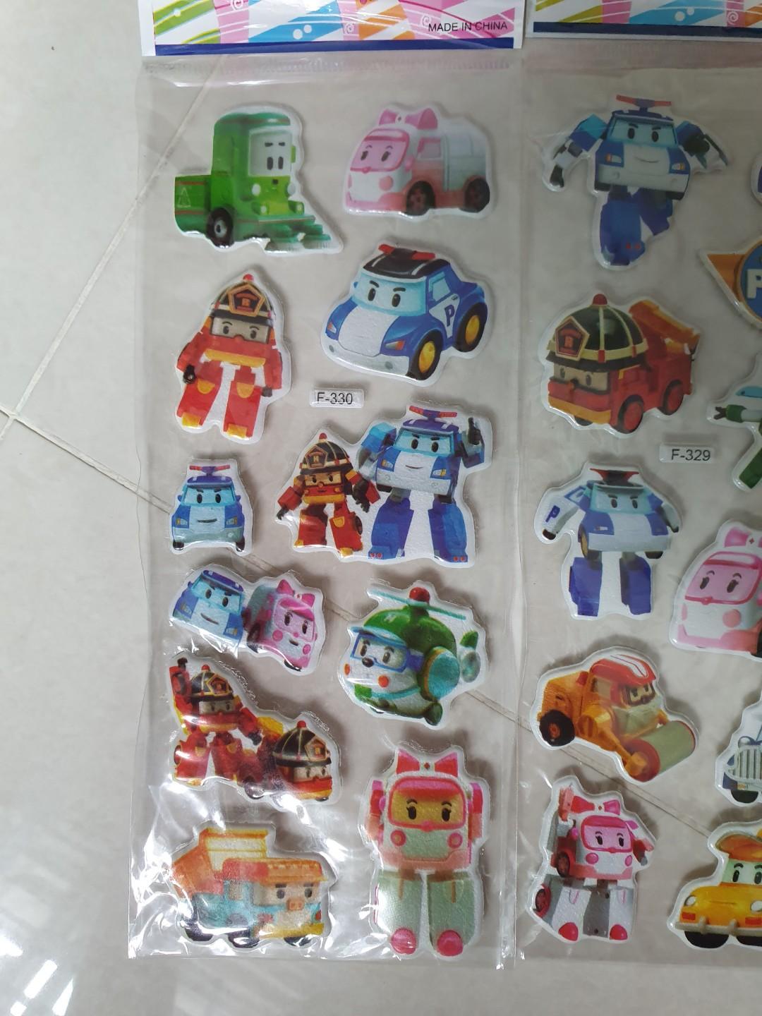 Robocar Poli Stickers, Hobbies & Toys, Stationery & Craft, Stationery ...