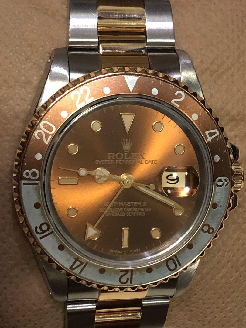 Rolex 16713 Root Beer (watch only) GMT master 2, Luxury, Watches on ...