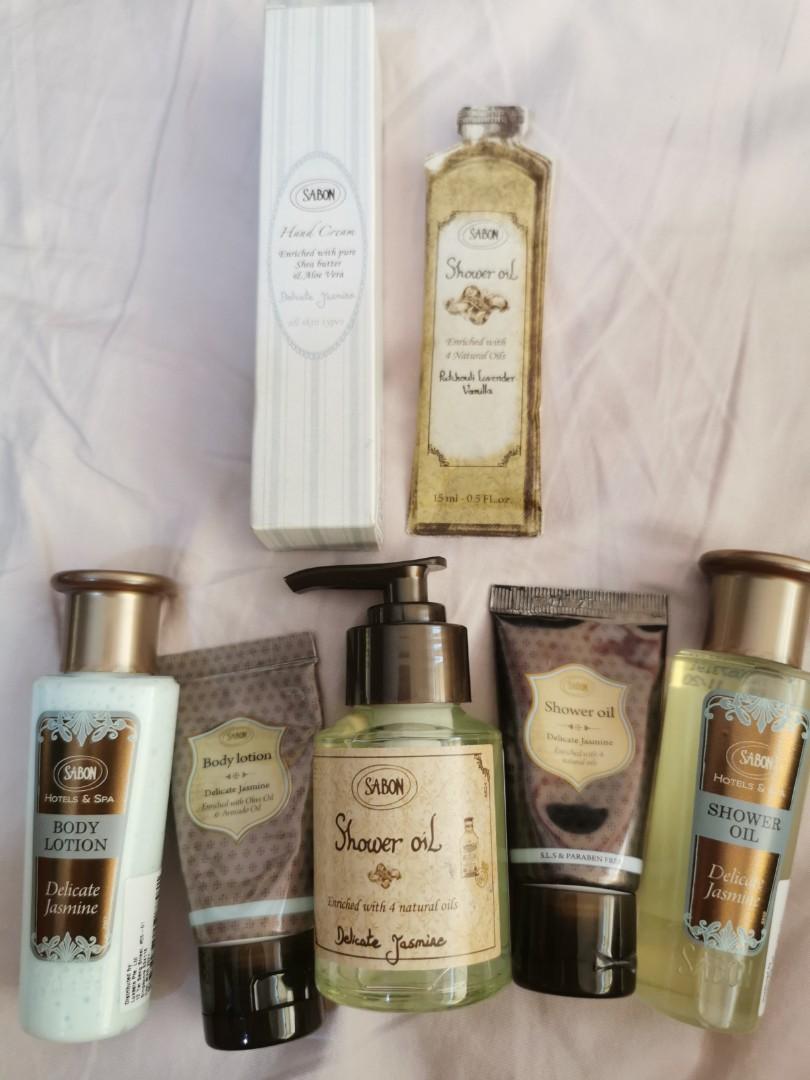 Sabon travel size and full size, Beauty & Personal Care, Bath & Body, Body Care on Carousell