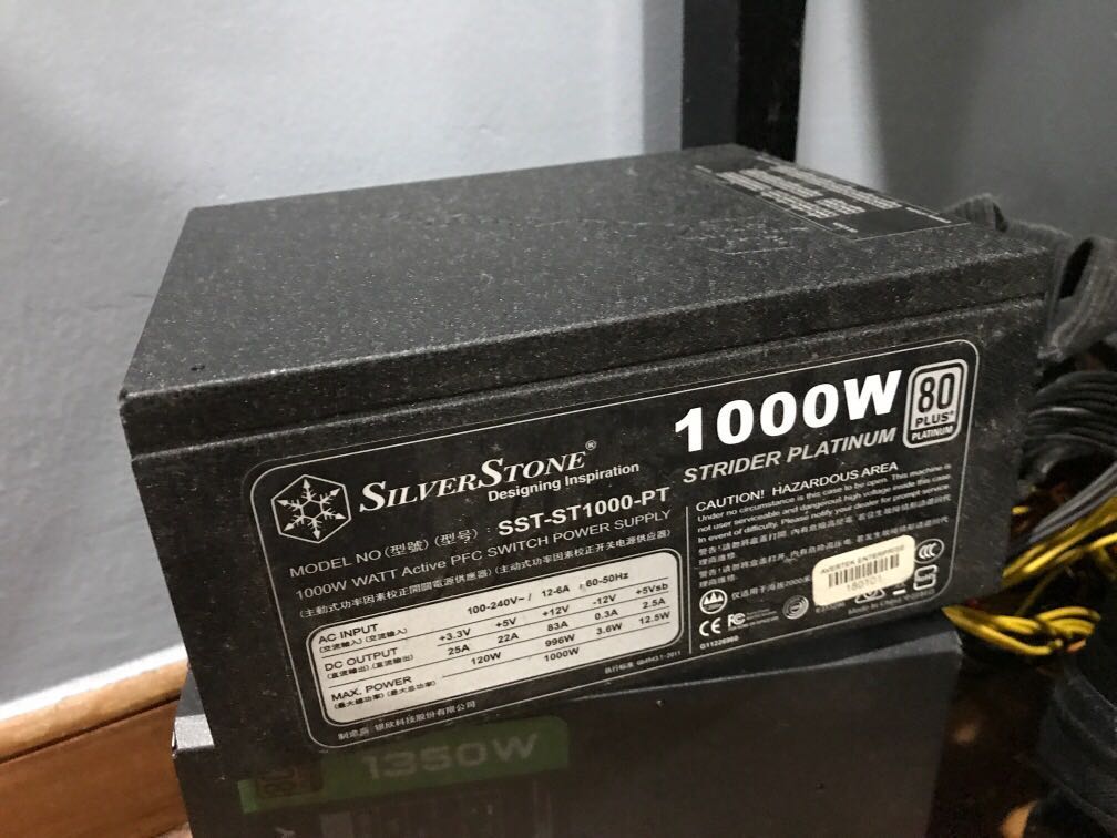 Silverstone 1000w power supply, Computers & Tech, Parts & Accessories ...