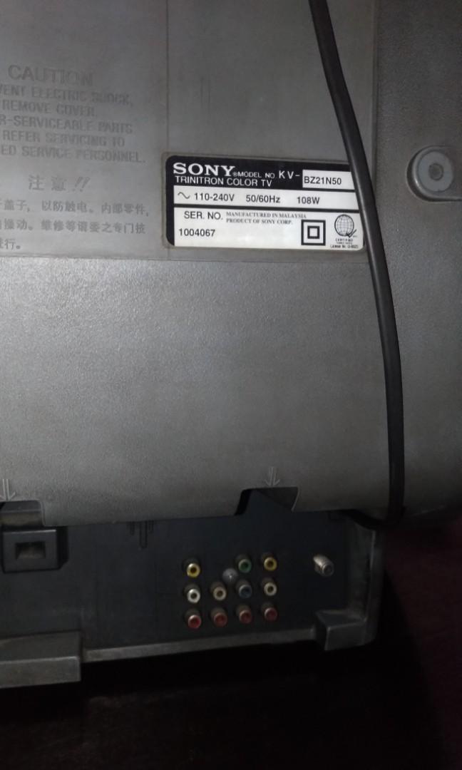 Sony Wega Trinitron 21", TV & Home Appliances, TV & Entertainment, TV ...