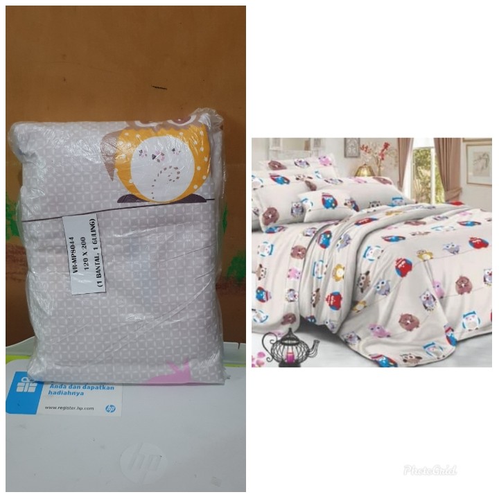 Uk 100, 180 sprei set Peachskin microtex Owl, Perabotan Rumah di Carousell