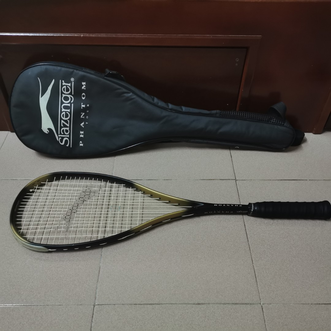 Squash Racket Slazenger Phantom Tour, Sports Equipment, Sports & Games ...