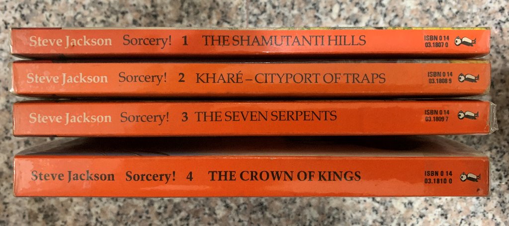 Steve Jackson's Sorcery Gamebooks Complete (1 to 4), Hobbies & Toys ...