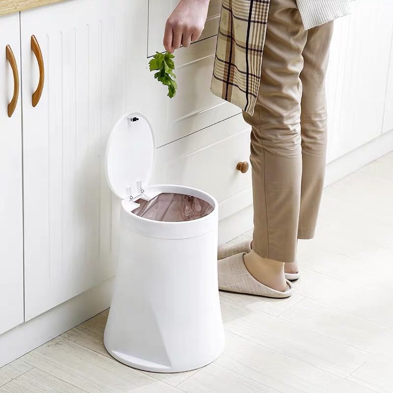 Stylish Push button Trash Bin with Lid, Furniture & Home Living ...