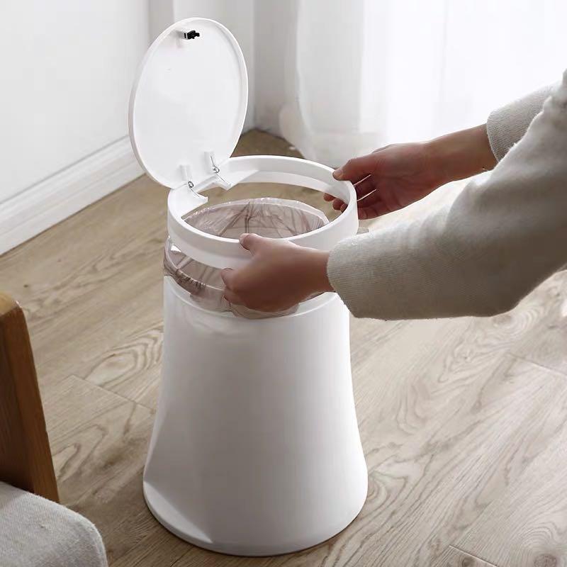 Stylish Push button Trash Bin with Lid, Furniture & Home Living ...