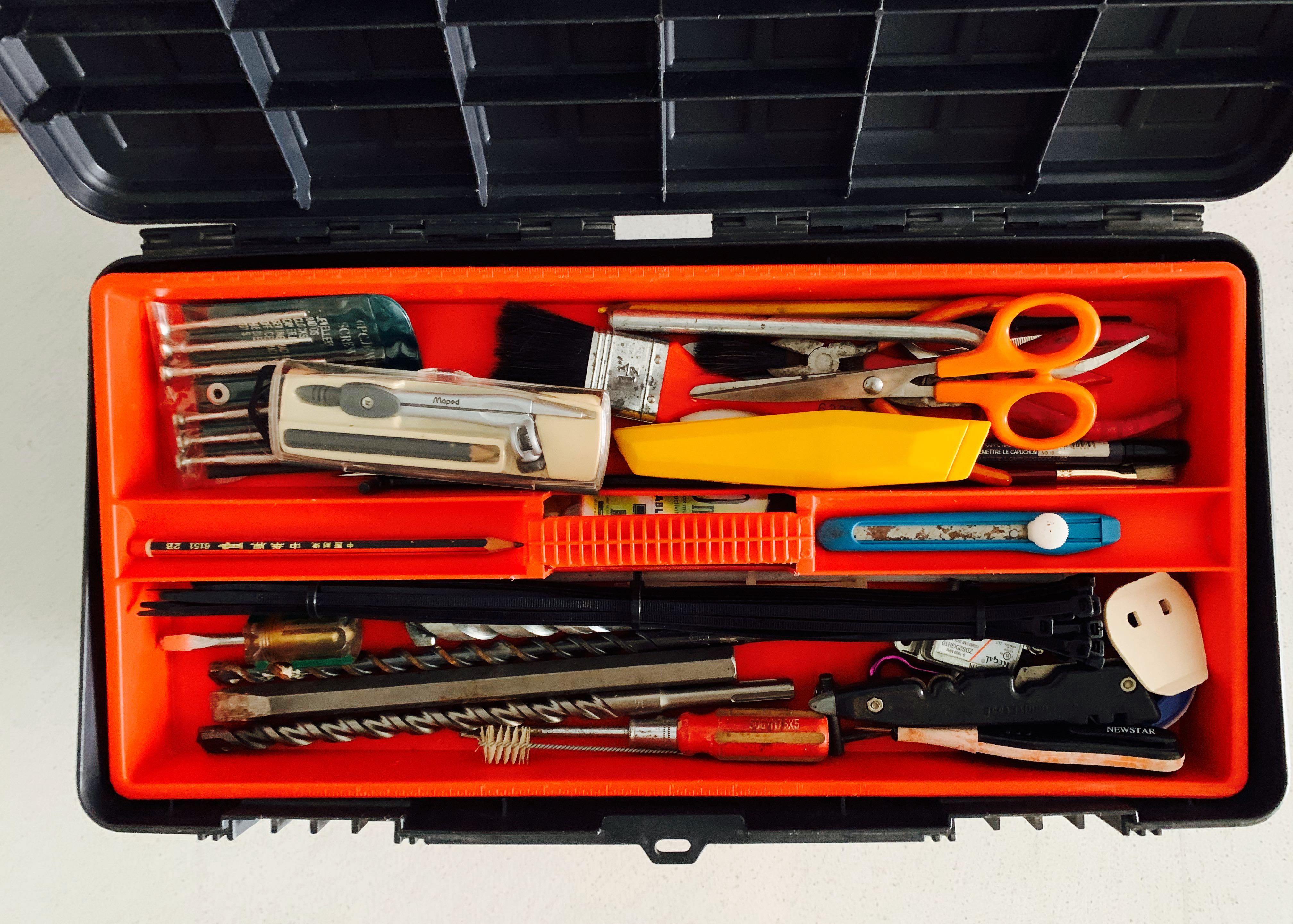 Tool Box Complete with Tools, Furniture & Home Living, Home Improvement ...
