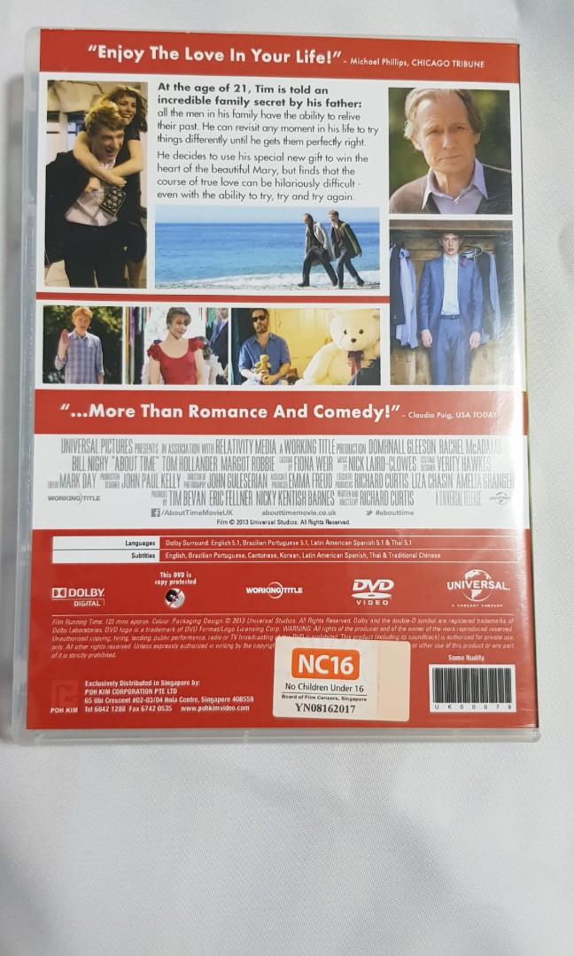 About Time DVD, Hobbies & Toys, Music & Media, CDs & DVDs on Carousell