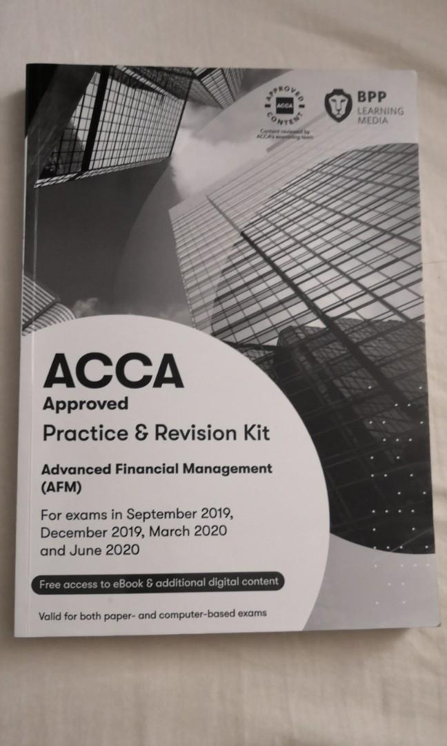Acca afm - Advanced financial management revision kit, Hobbies & Toys ...