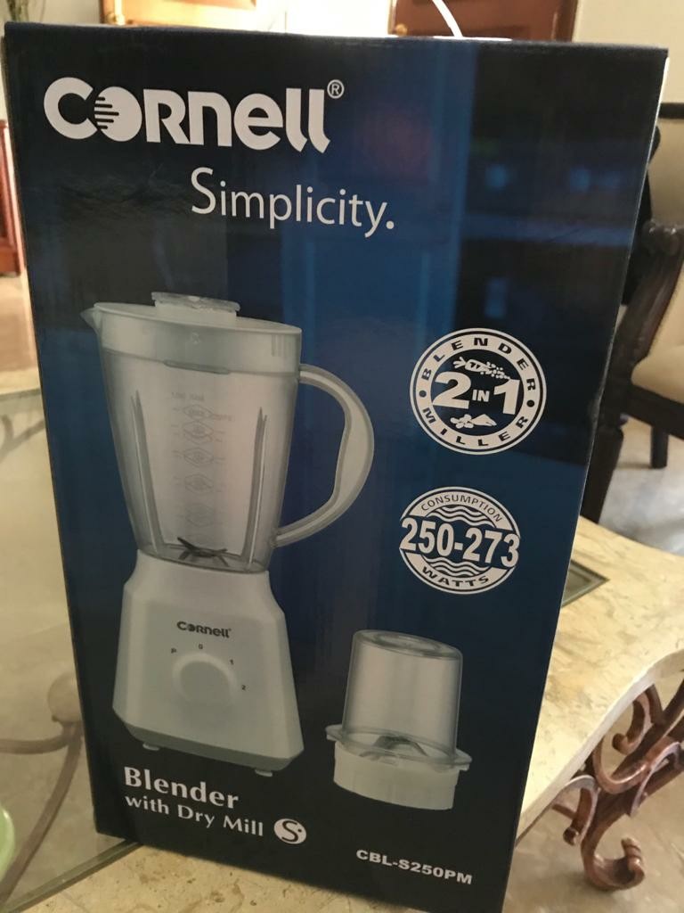 BRAND NEW AUTHENTIC Cornell 2-IN-1 Blender and Dry Mill, TV & Home Appliances, Kitchen ...