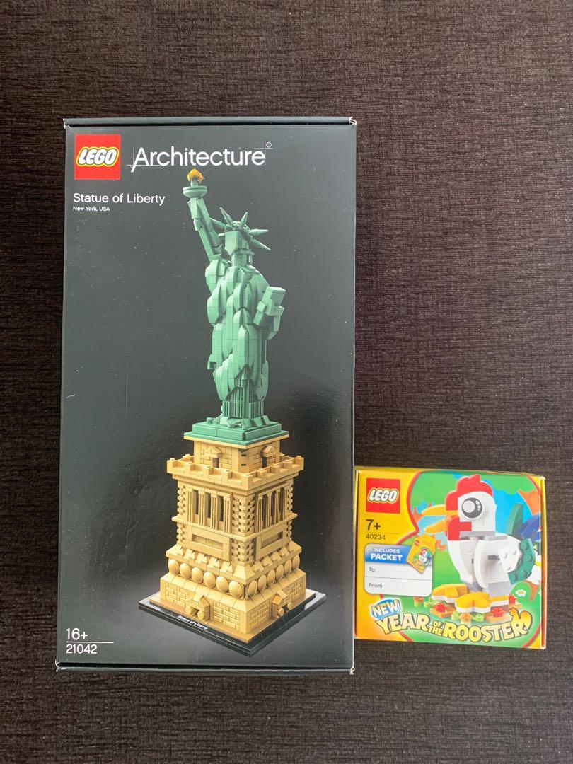 Brand new LEGO 21042 Statue of Liberty with Free and new LEGO 40234 ...