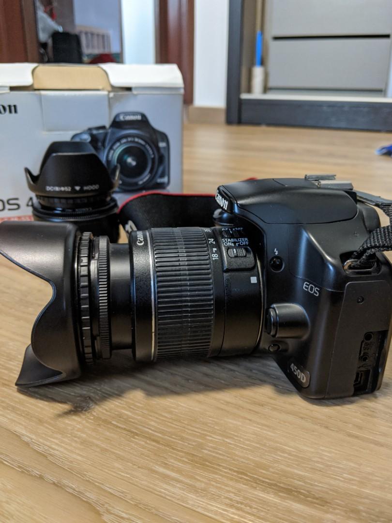Canon EOS 450D DSLR Camera Kit + 50mm Lens, Photography, Cameras on ...