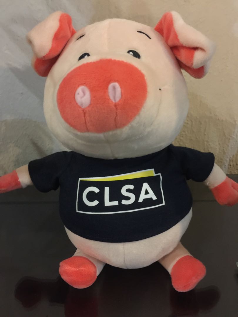 CLSA Piggy Soft Toy, Toys & Games, Stuffed Toys on Carousell