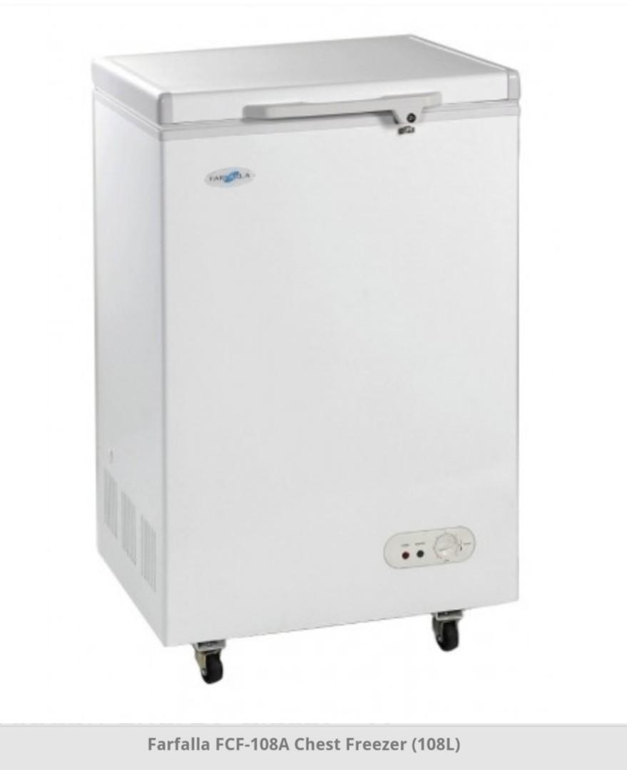 Farfalla Chest Freezer FCF 108A, TV & Home Appliances, Kitchen ...