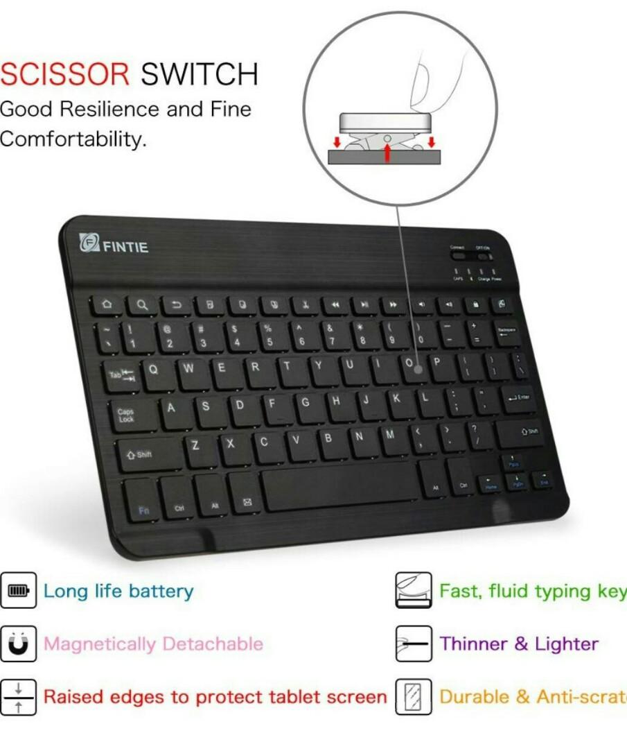 Finite Bluetooth magnetic keyboard (black color only), Computers & Tech ...