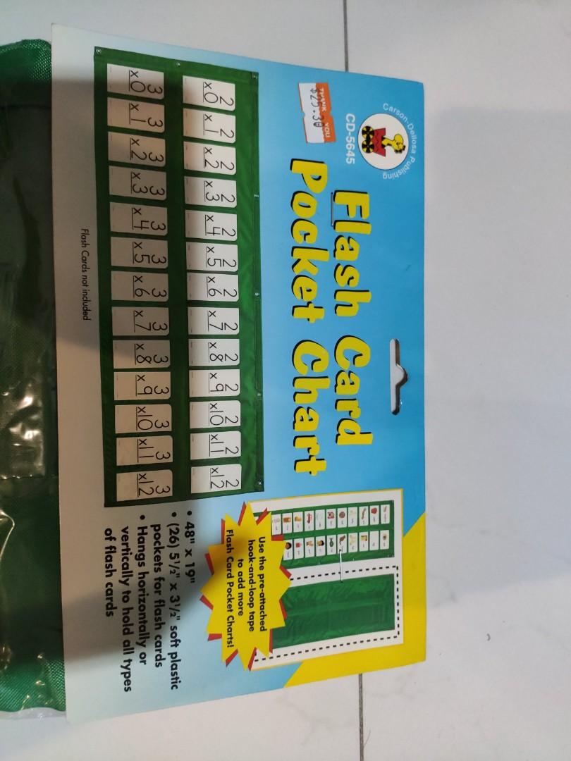 Flash Card Pocket Chart, Hobbies & Toys, Stationery & Craft, Stationery ...
