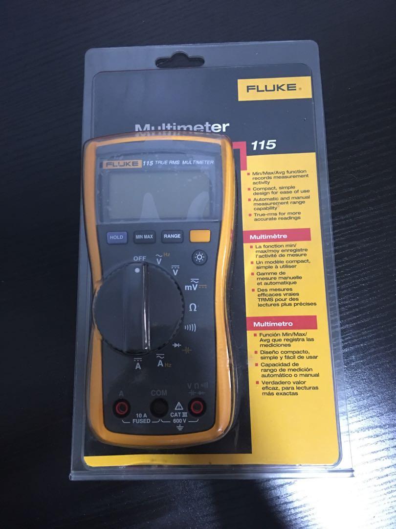 Fluke 115 Digital Multimeter, Health & Nutrition, Health Monitors ...
