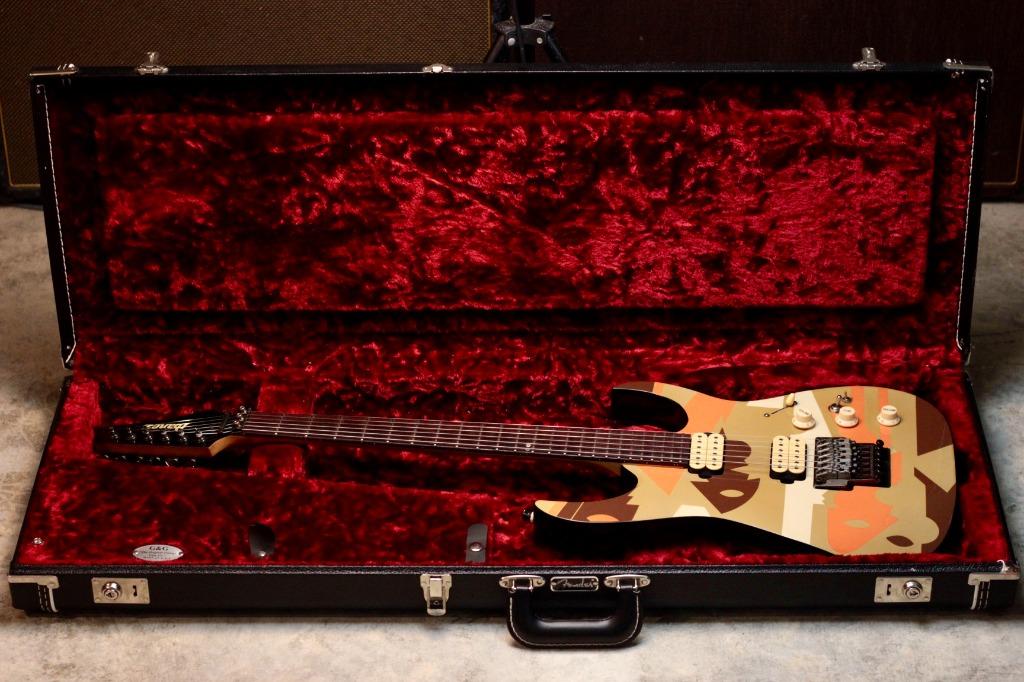Ibanez Prestige RG2020x w/ JPM Desert Camo Mod & Graphtech Ghost Preamp ...