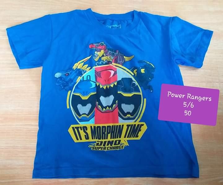 Power Rangers Shirt, Babies & Kids, Babies & Kids Fashion on Carousell