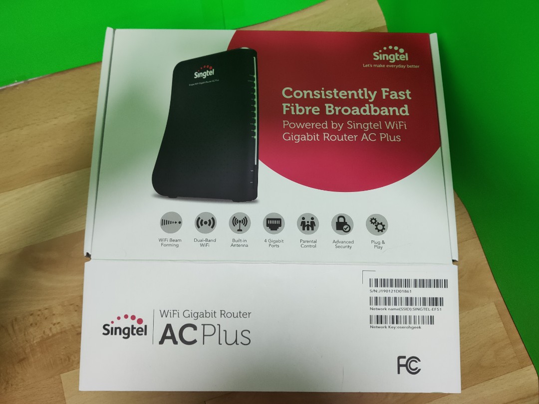 Singtel WiFi Gigabit Router AC Plus, Computers & Tech, Parts ...