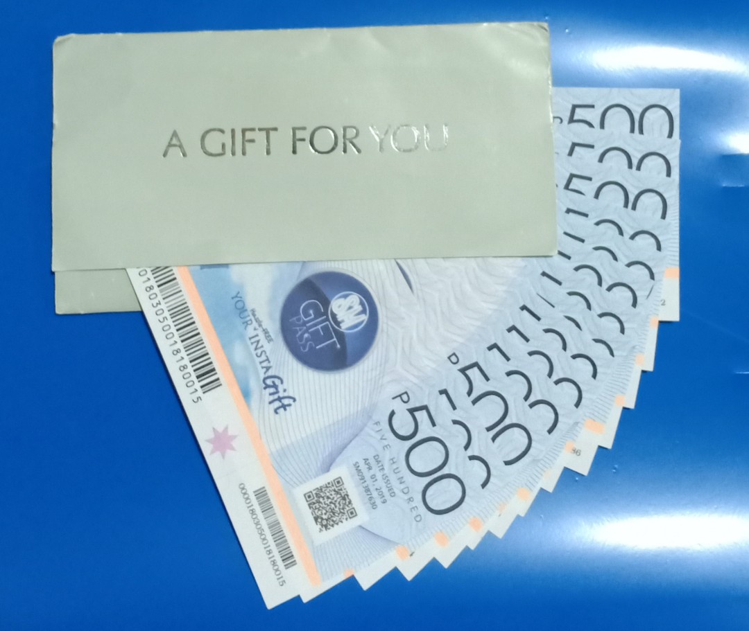 SM GIFT CERTIFICATE, Tickets & Vouchers, Store Credits on Carousell
