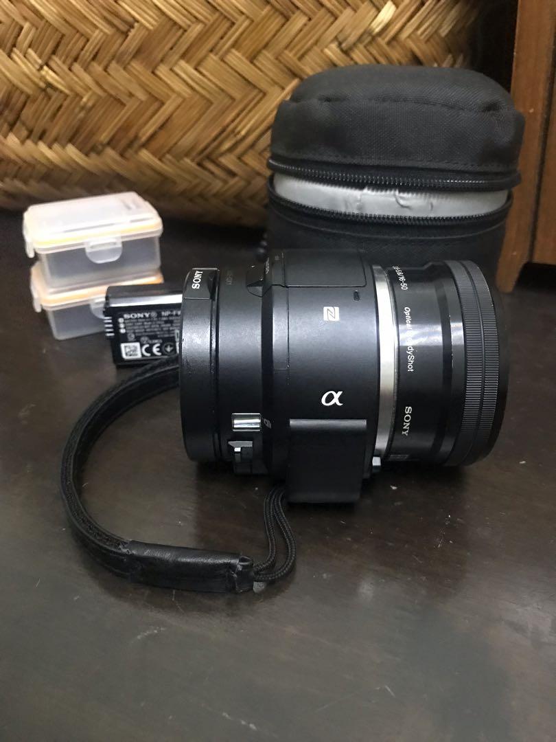 Sony ILCE Qx1 Mirrorless White Lense Style Camera, Photography, Cameras on Carousell