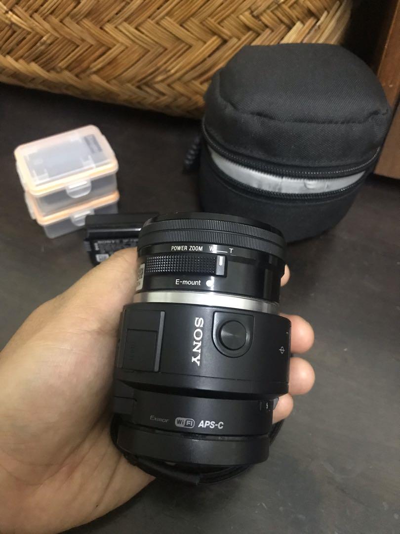 Sony ILCE Qx1 Mirrorless White Lense Style Camera, Photography, Cameras ...