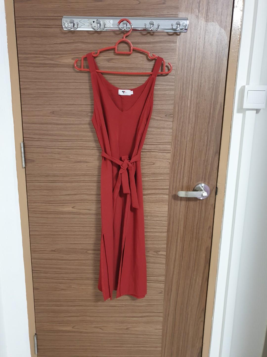 Temt Copper Red Dress, Women's Fashion, Tops, Sleeveless on Carousell